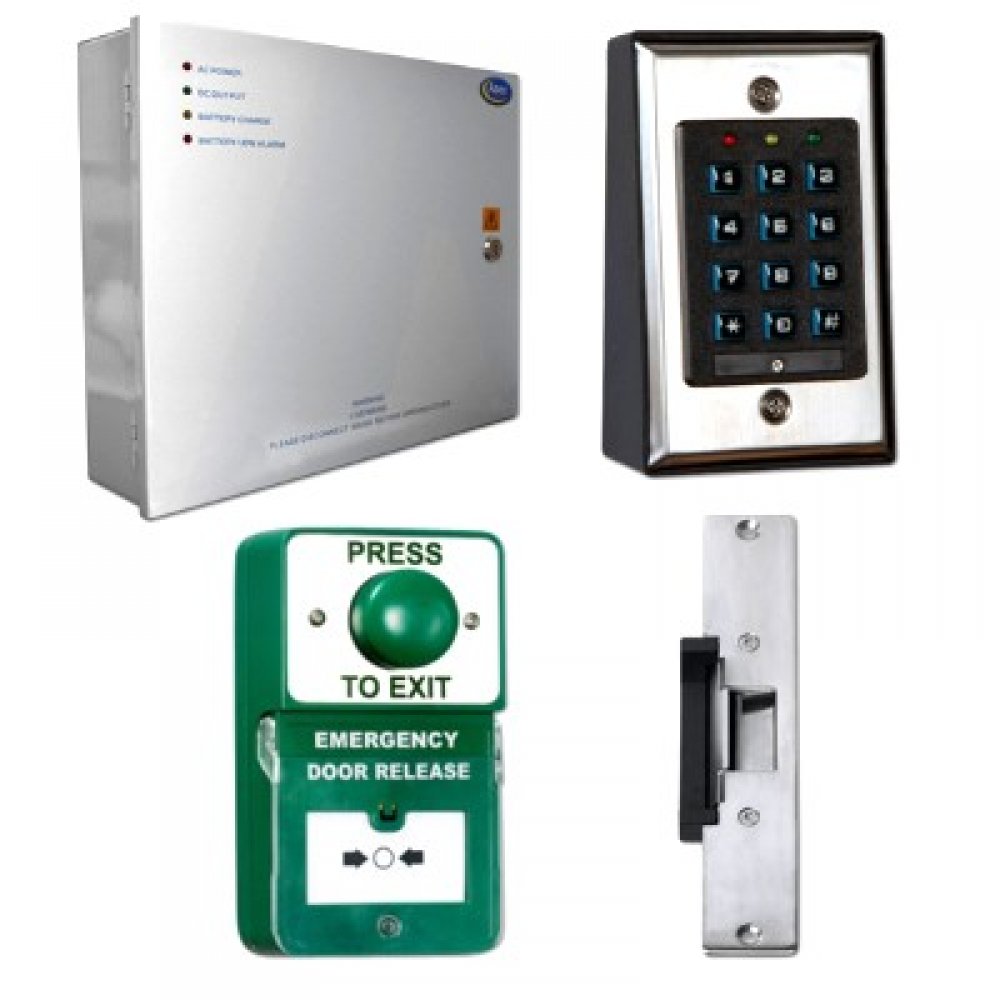 Asec Keypad Kit with Exit Button, Call Point and Release