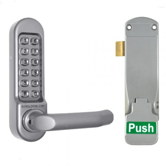 BL5008 Emergency Push Pad Latch with External Digital Lever Keypad