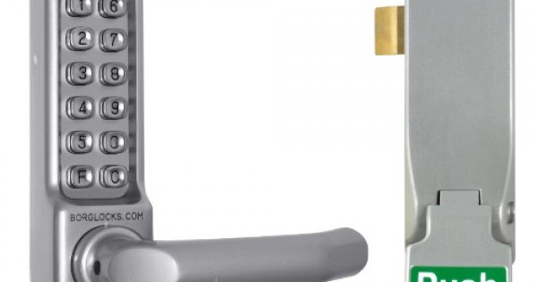 BL5008 Emergency Push Pad Latch with External Digital Lever Keypad