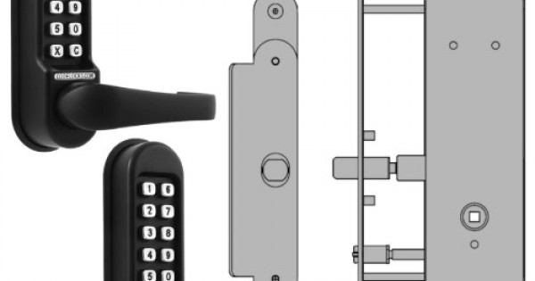 Codelocks CL0530 Back To Back Digital Lock Black Marine Grade with XTD ...