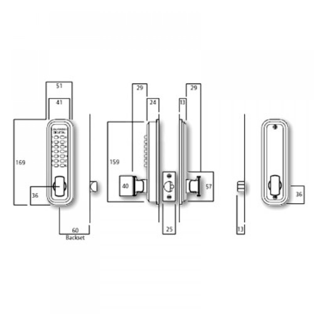 Lockwood 530 Digital DX Entrance Set