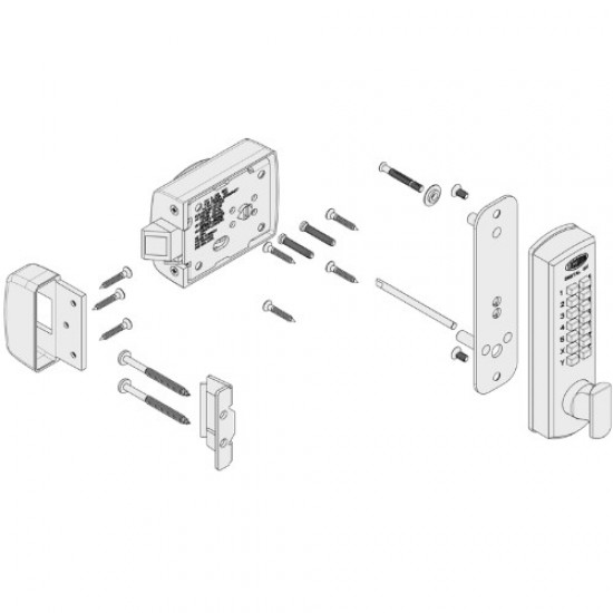 Lockwood DGT002 Digital Lock With Nightlatch