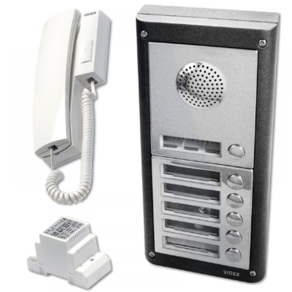 VidexSecurity 4K1S One Way Surface Mount Audio Intercom Kit