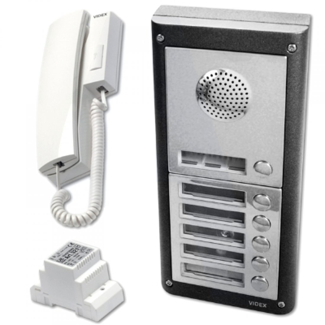 VidexSecurity 4K1S One Way Surface Mount Audio Intercom Kit