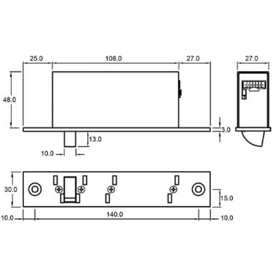 Alpro ALP210S Cobalt Mini Electronic Side Load Lock