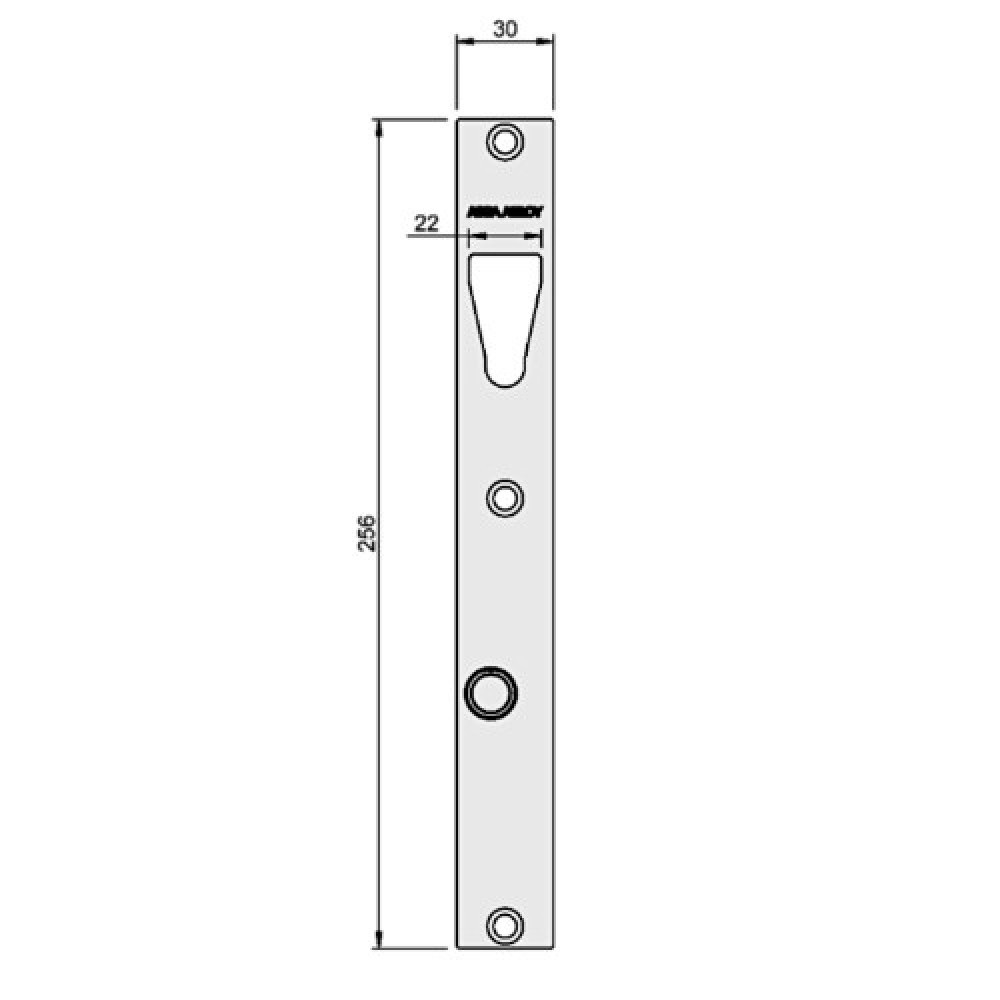 Assa Abloy ES8100 V-Lock Strike Plate With Magnet