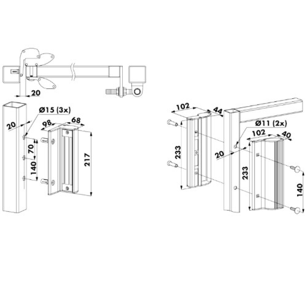 Locinox Surface Mounted MAG3000 Electromagnetic Gate Lock With ...