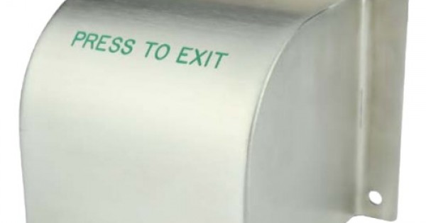 Asec Exit Button Cover Stainless Steel