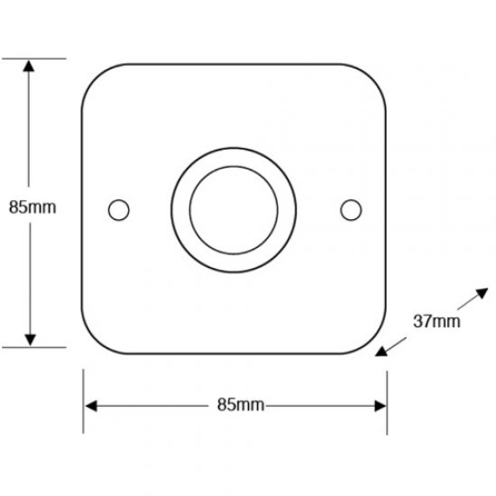 Touch Sensitive Illuminated Red Green Halo Exit Button