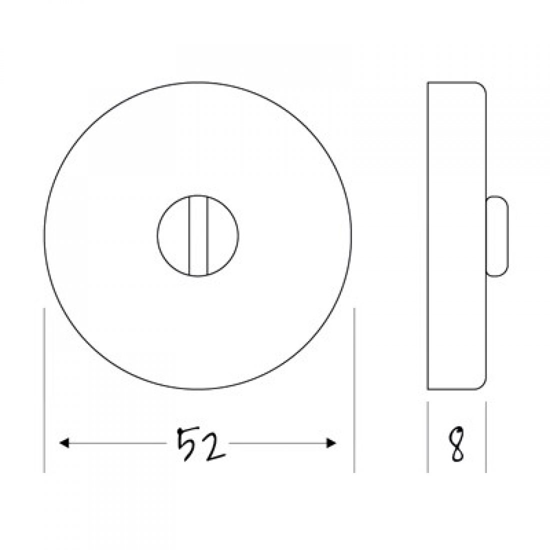 Urban Bathroom Turn Escutcheon
