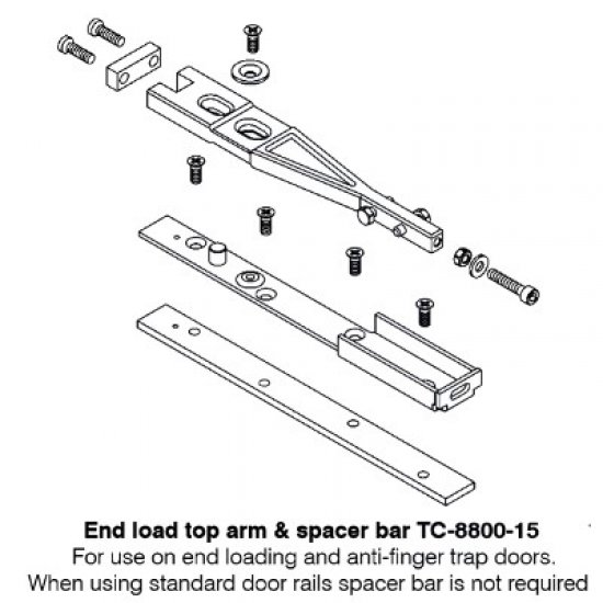 Axim Transom Door Closer Drive Arm Assembly 8800 Series