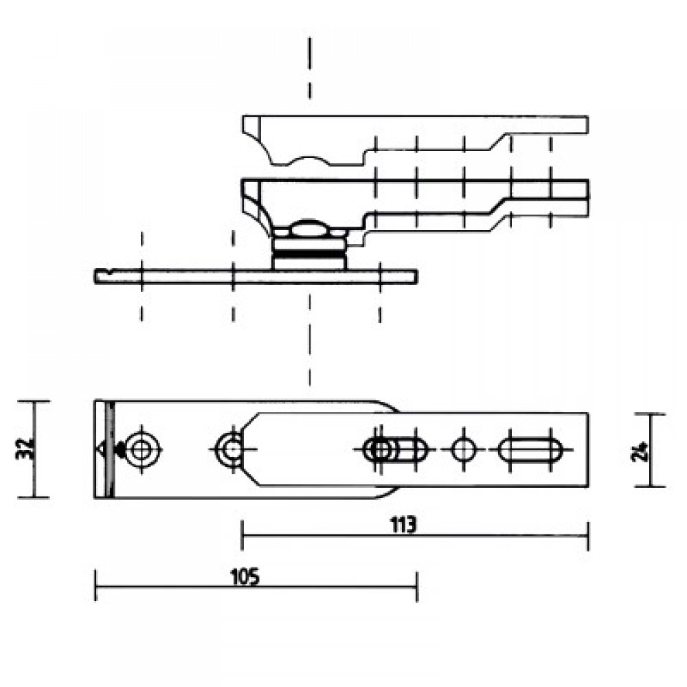 Axim Universal Bottom Pivot Assembly 8800 Series