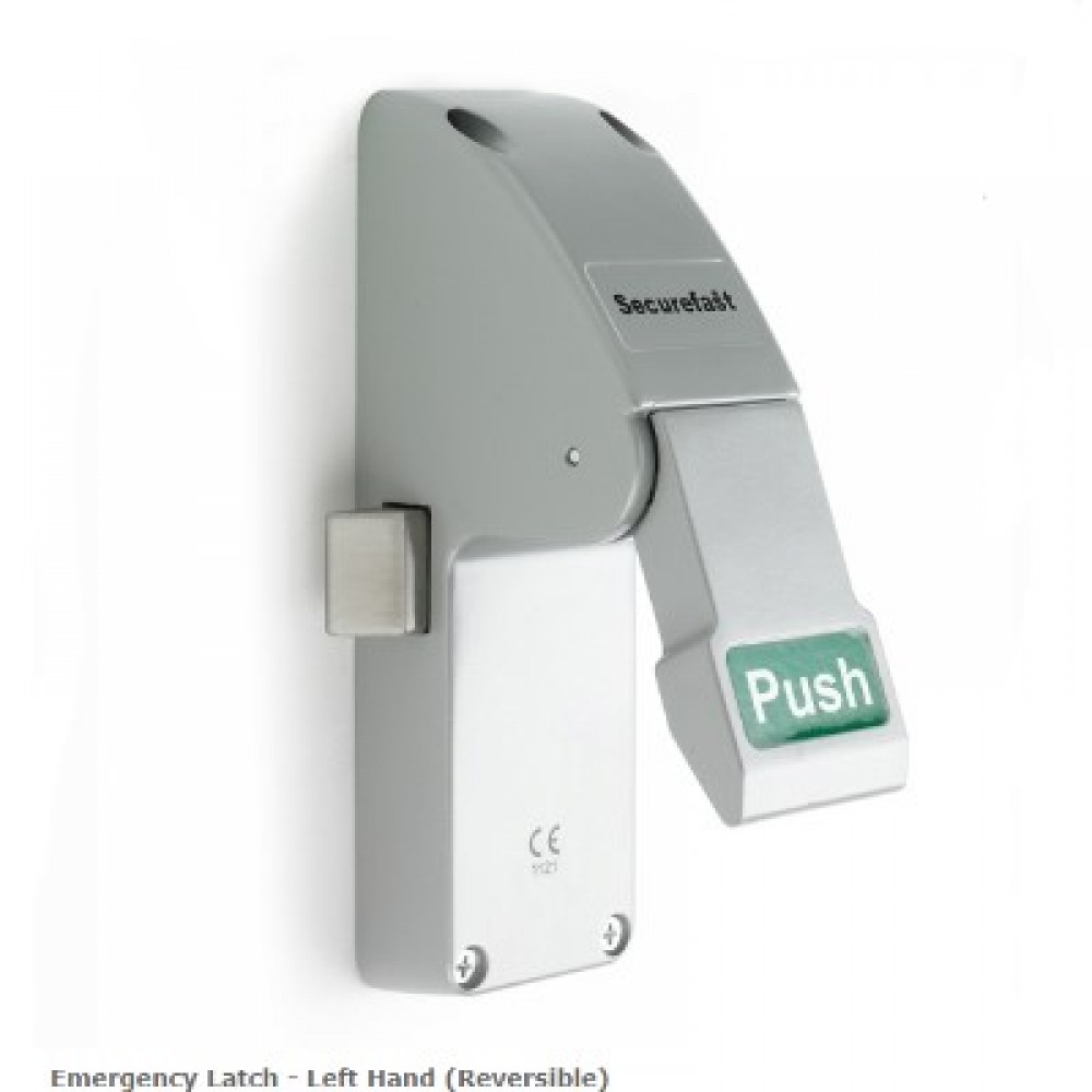 Emergency Push Pad Latch with Small External Digital Lever Keypad