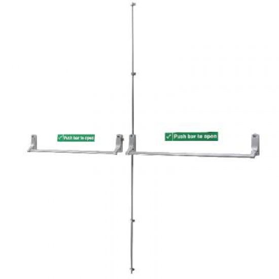 Union ExiSAFE Panic Bolt Set To Suit Rebated Double Doors