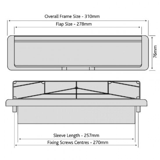 Fab & Fix Nu Mail UPVC Letter Box