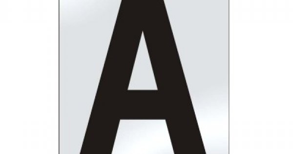 75mm Self adhesive Letters