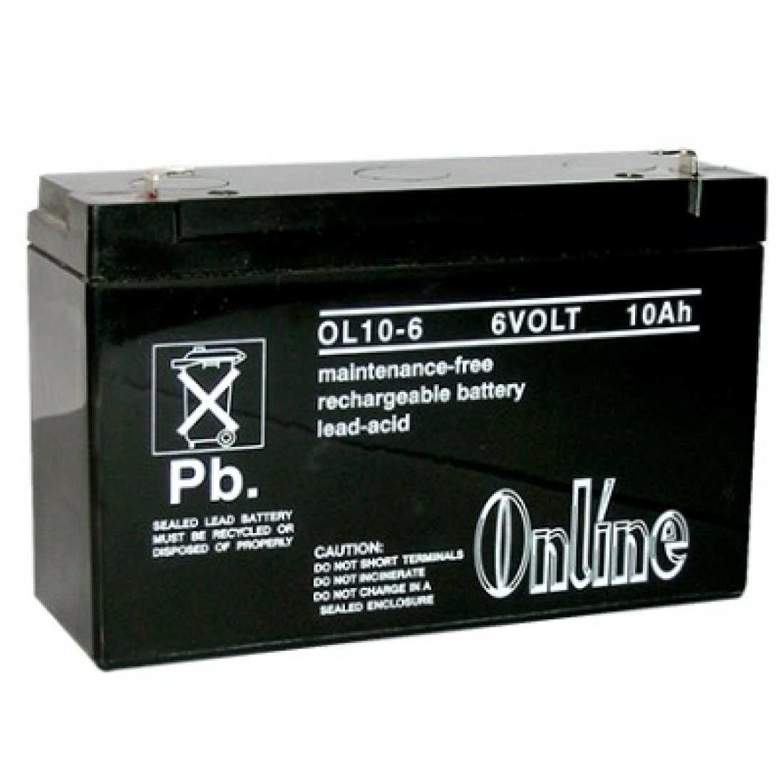 Lynteck OL10-6 6V 10Ah Sealed Lead Acid Battery