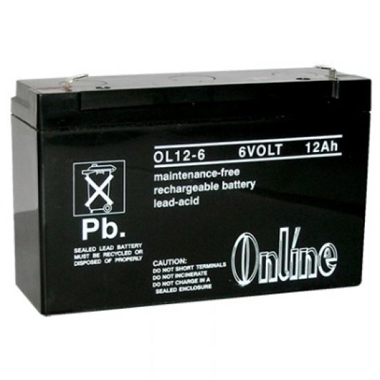 Lynteck OL12-6 6V 12Ah Sealed Lead Acid Battery