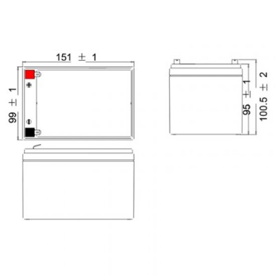 Online OL12 12V 12.0Ah Sealed Lead Acid Battery