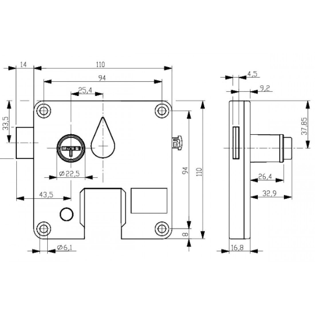 Ronis Omega 100 Coin Operated Lock