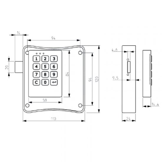 Ronis Tronic Professional Electronic Lock
