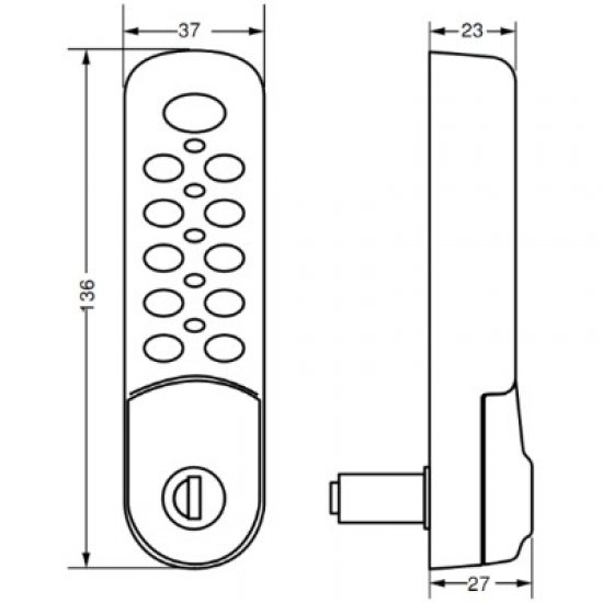 L&F 3780 Digital Combination Lock