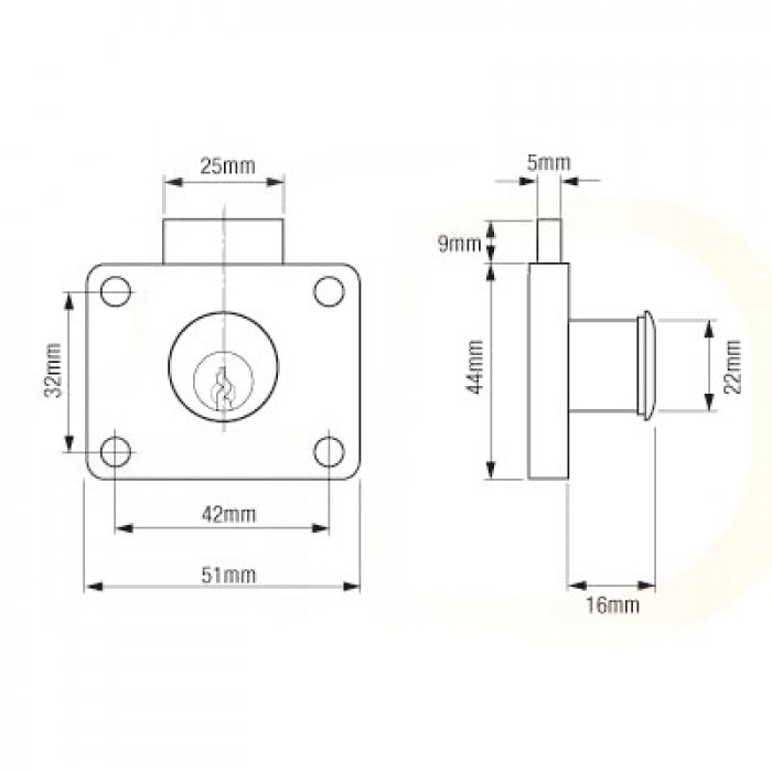 Yale 066 Cylinder Till Lock