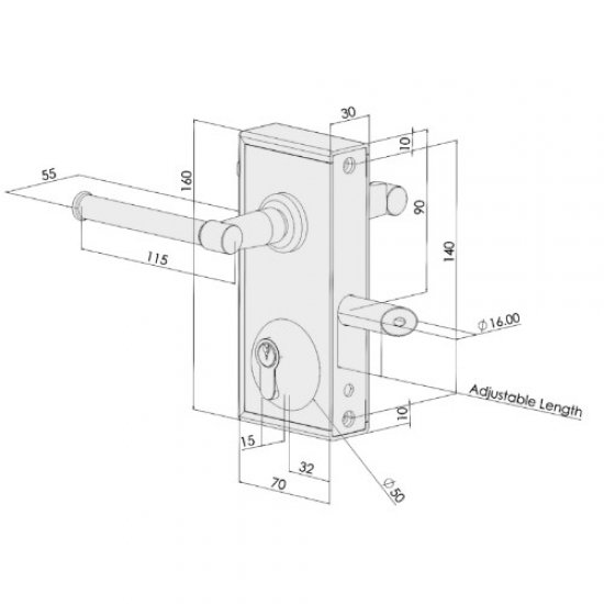 Gatemaster Superlock Latch Deadlock