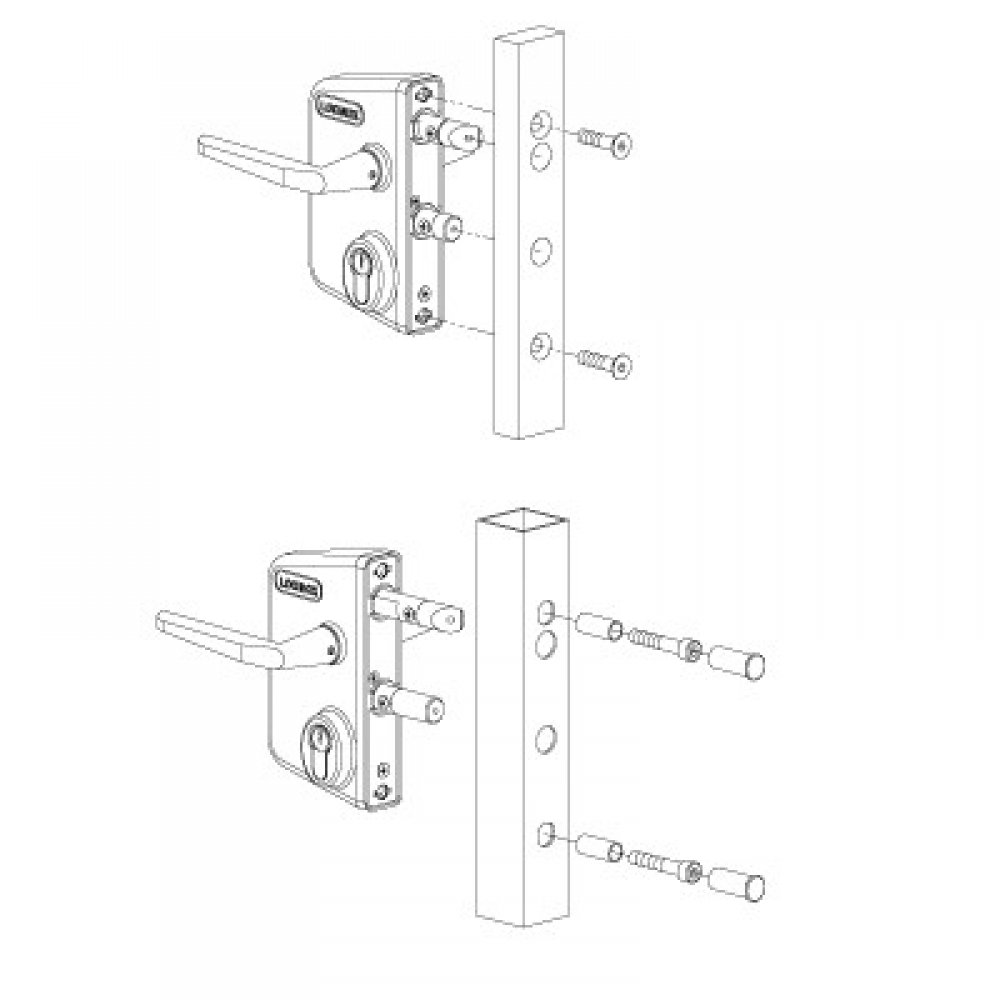 Locinox Surface Mounted Gate Lock