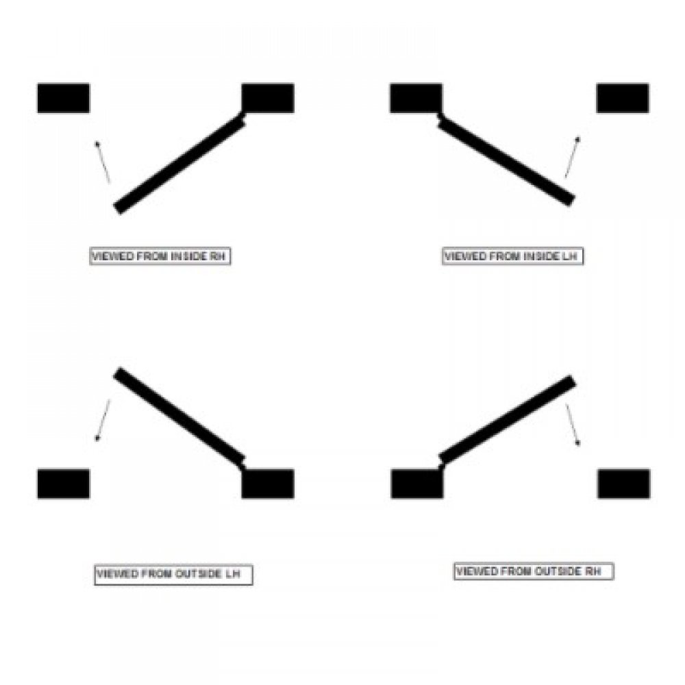 Winkhaus AV2 Auto Locking Lever Operated Latch Deadbolt 2 Hook