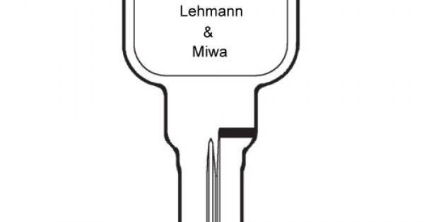 Lehmann Lazer Cut Cabinet Key
