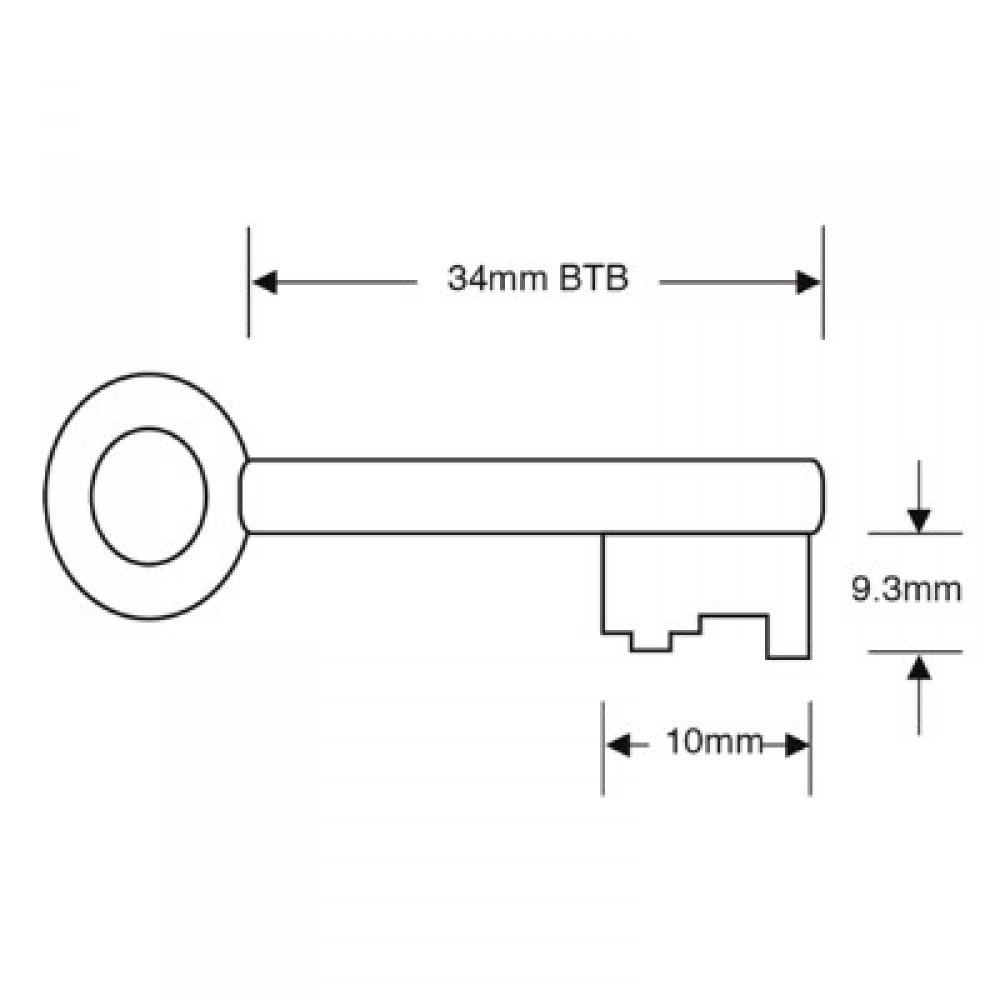 Fire Brigade FB Key For FB 2" PadLock