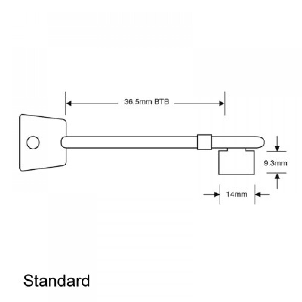 Chubb Detainer Mortice Spare Key Cut