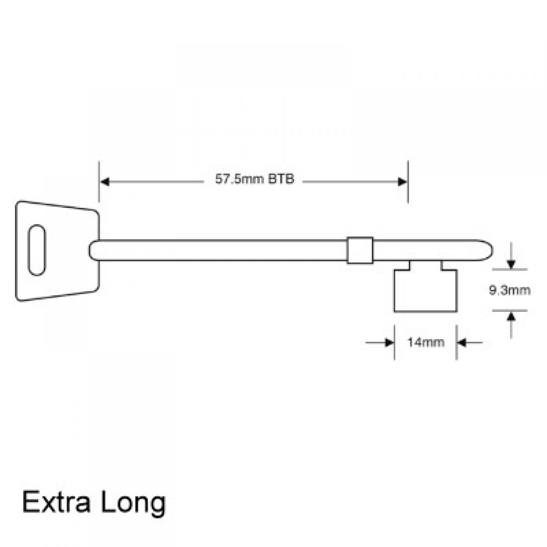 Chubb Detainer Mortice Spare Key Cut