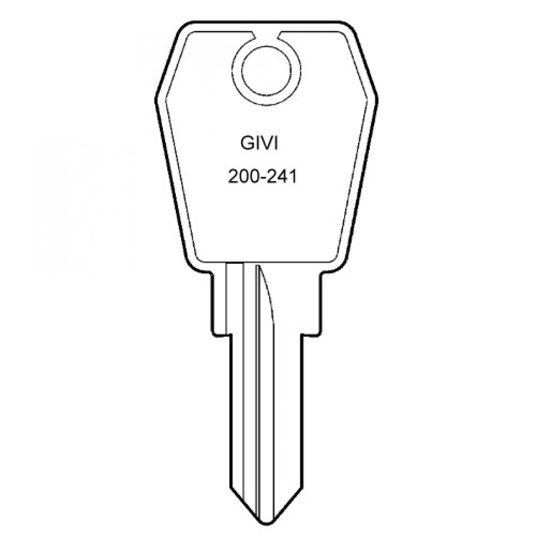 Givi Luggage Box Keys 1 to 210