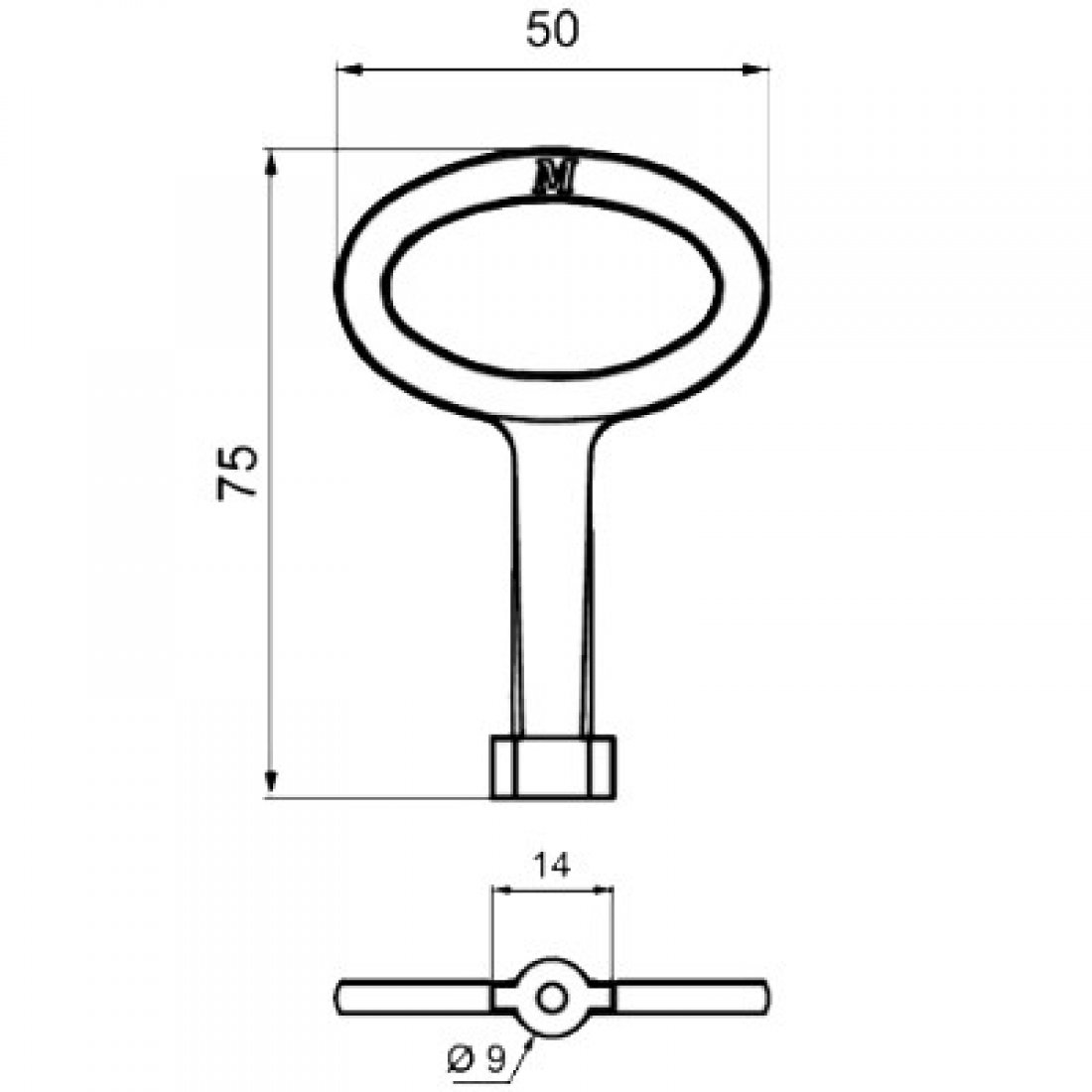 Double Bitted Utility Key
