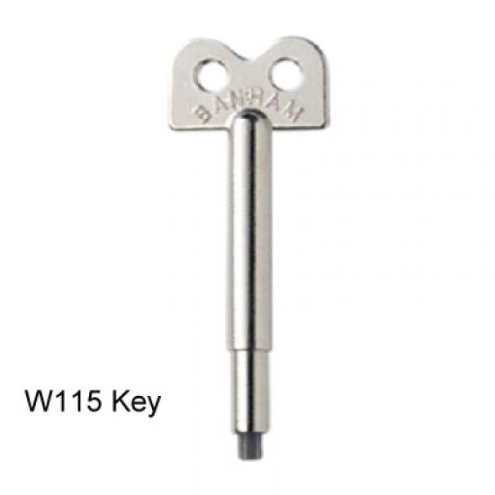 Banham Window Lock Key for W106, W107, W121