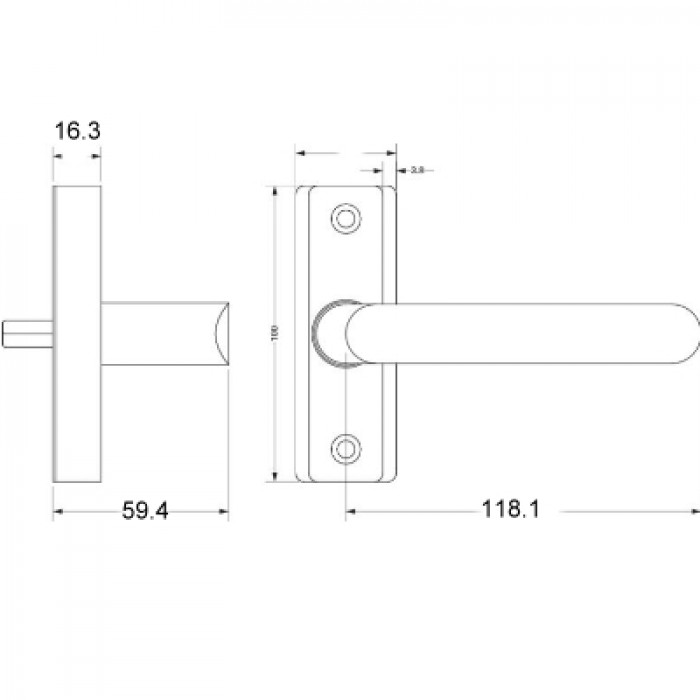 Adams Rite 4568 Lever Handle