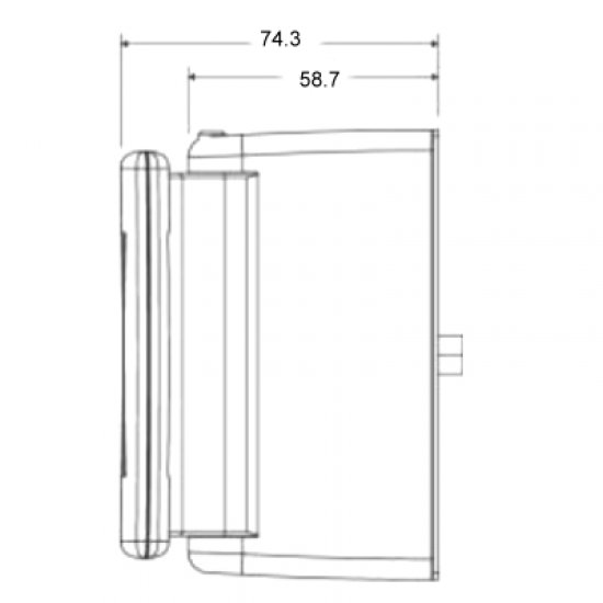 Adams Rite 4596 Europrofile Operation Paddle Handle