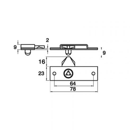 Standard Budget Rim Lock