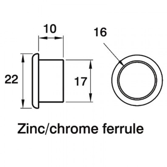 Budget Lock Ferrule Escutcheon