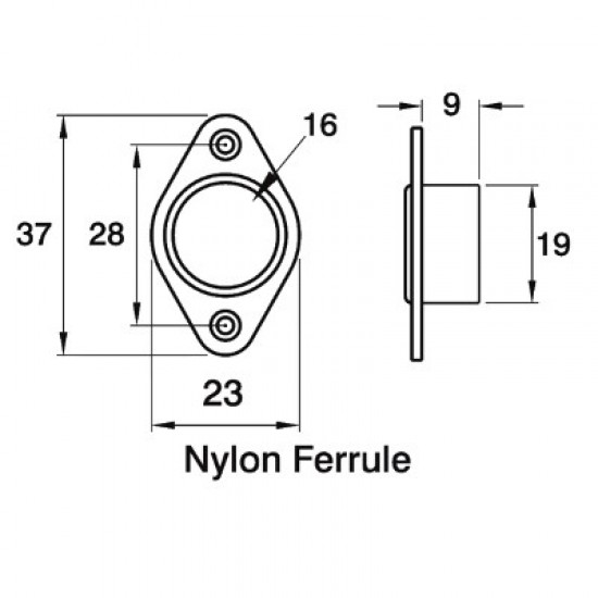 Budget Lock Ferrule Escutcheon