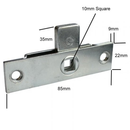 Budget Lock Square Follower With Strike Plate