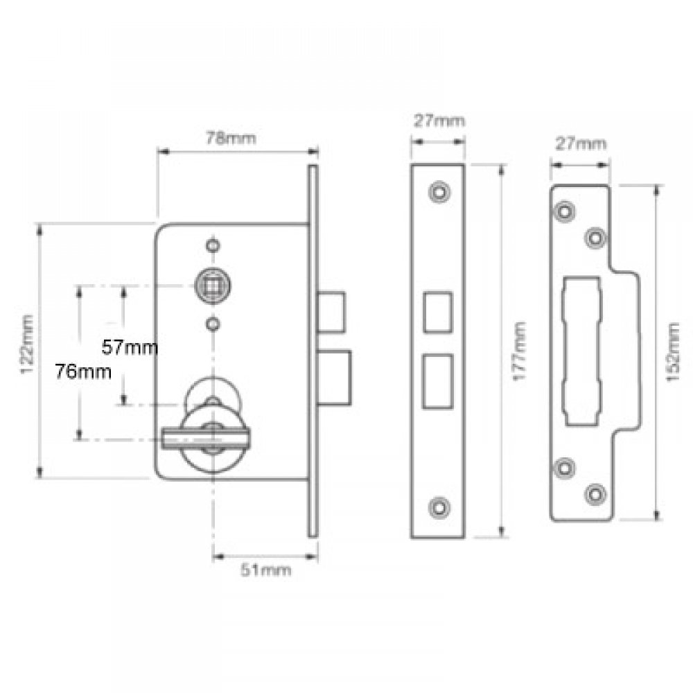 Union Marston 4GB 6 Lever Escape Sashlock