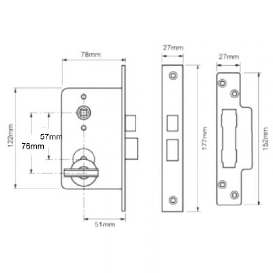 Union Marston 4GB 6 Lever Escape Sashlock