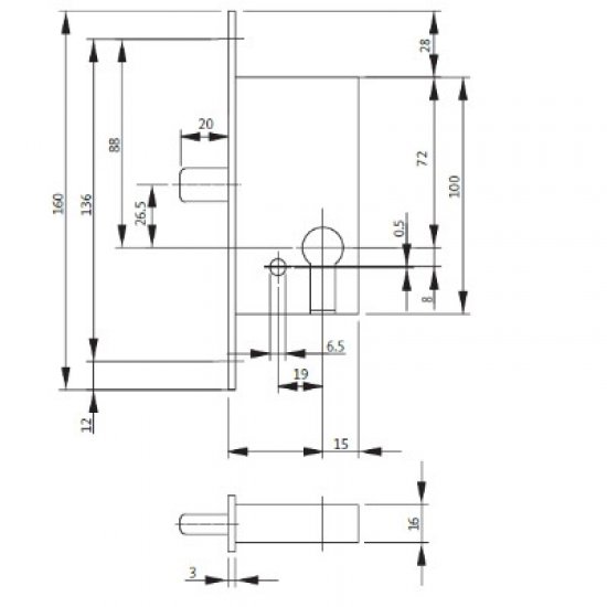 BKS B 1308 2001 Bolt lock
