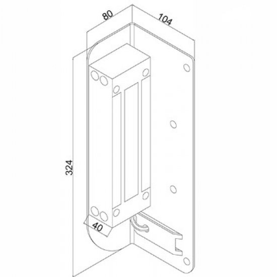 Gatemaster EMGK Gate Maglock System