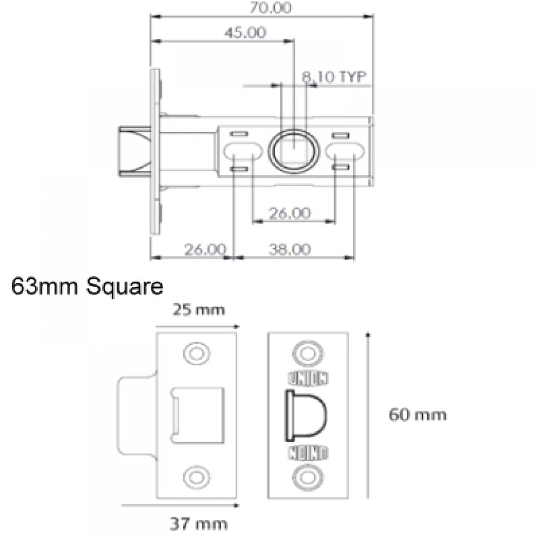 Union Heavy Duty Tubular Latch