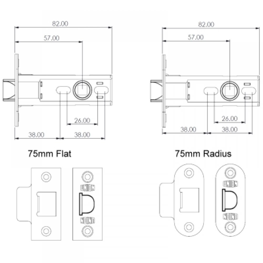Union Heavy Duty Tubular Latch