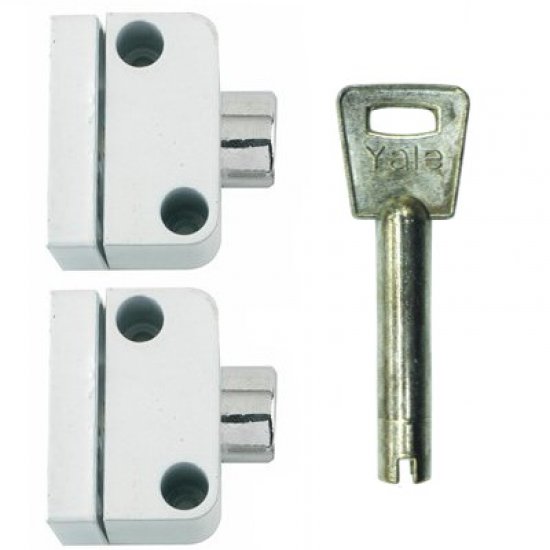 Chubb-Yale 8K102 Wooden Push To Lock Casement Window Lock White
